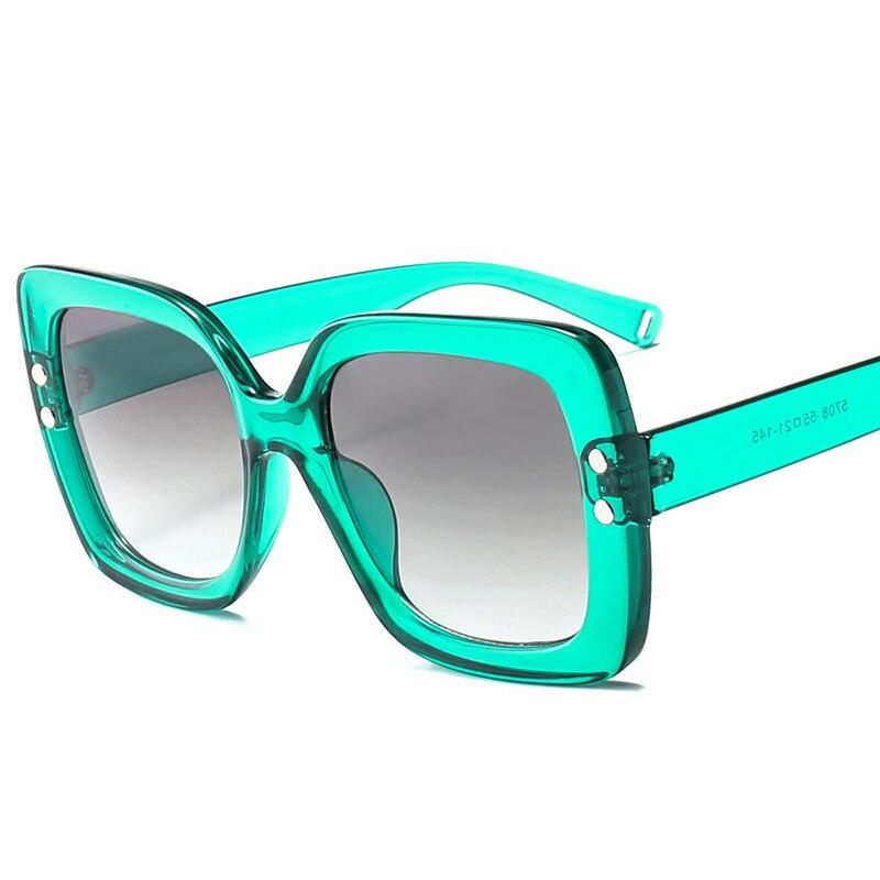 Square Oversized Gradient Sunglasses - Kaiale Shop - Free Shipping