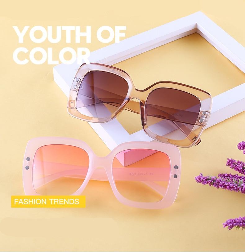 Square Oversized Gradient Sunglasses - Kaiale Shop - Free Shipping